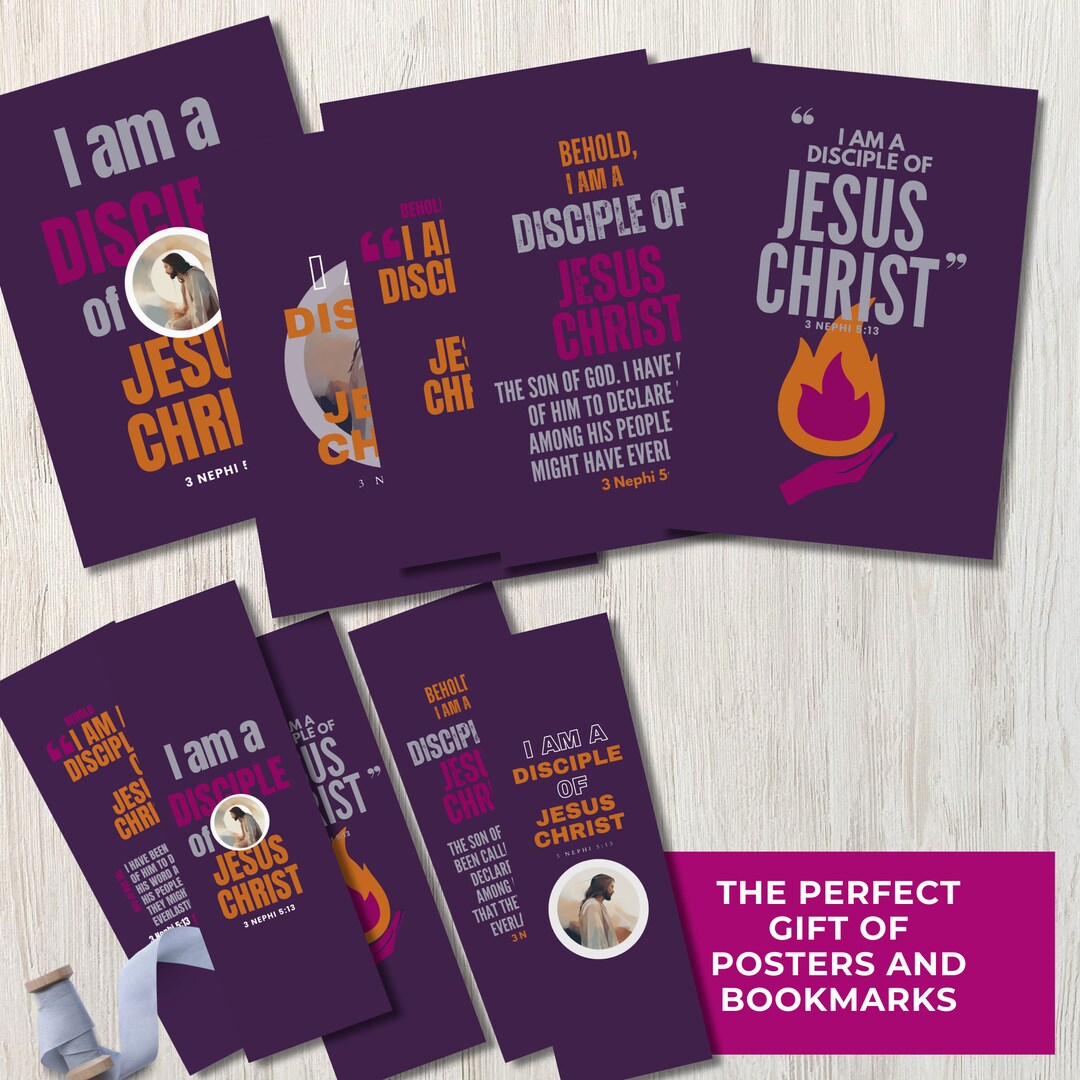 Bundle 2024 LDS Youth Theme Posters and Bookmarks FSY Handouts Disciple ...