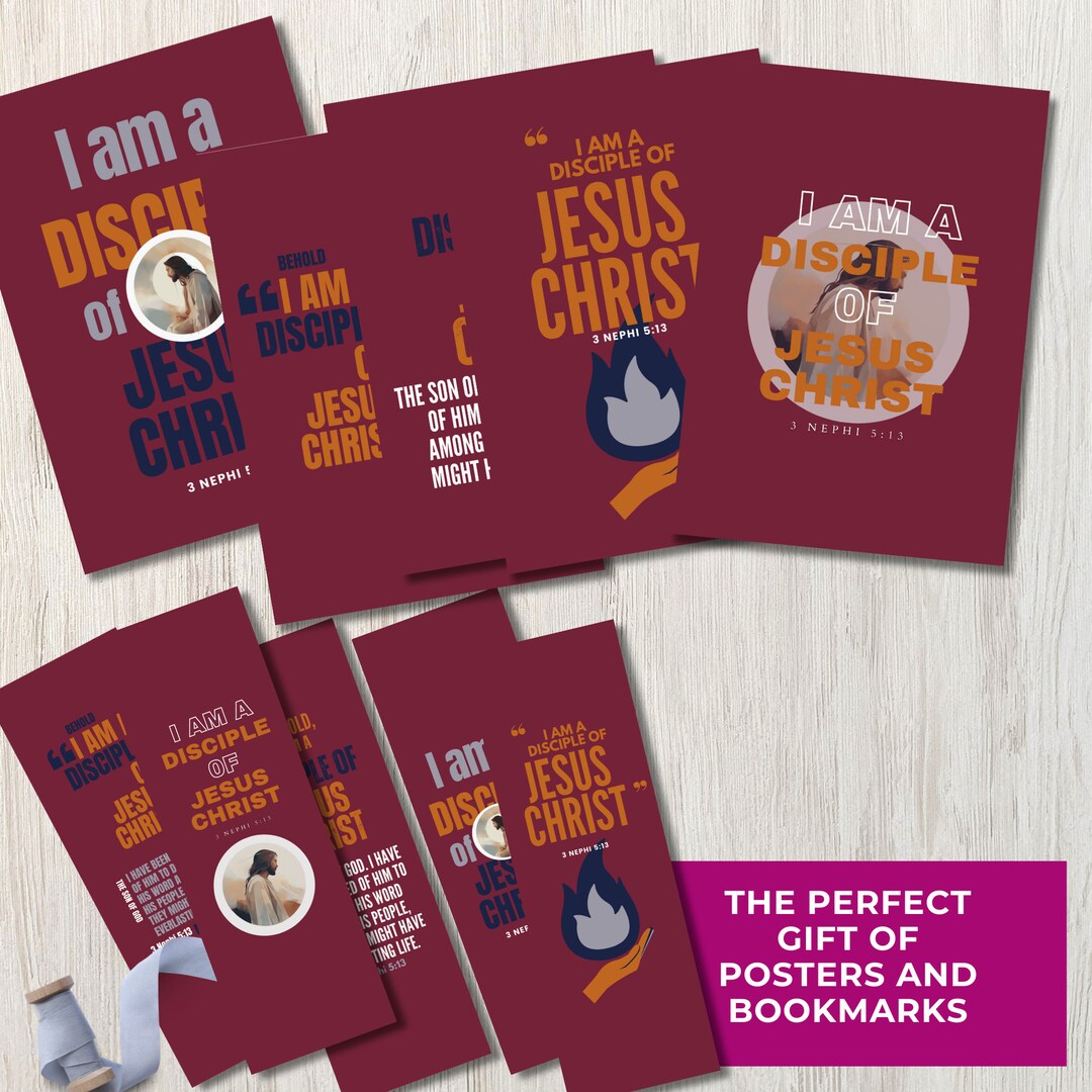 Bundle 2024 LDS Youth Theme Posters Printable Bookmarks Missionary Gift ...