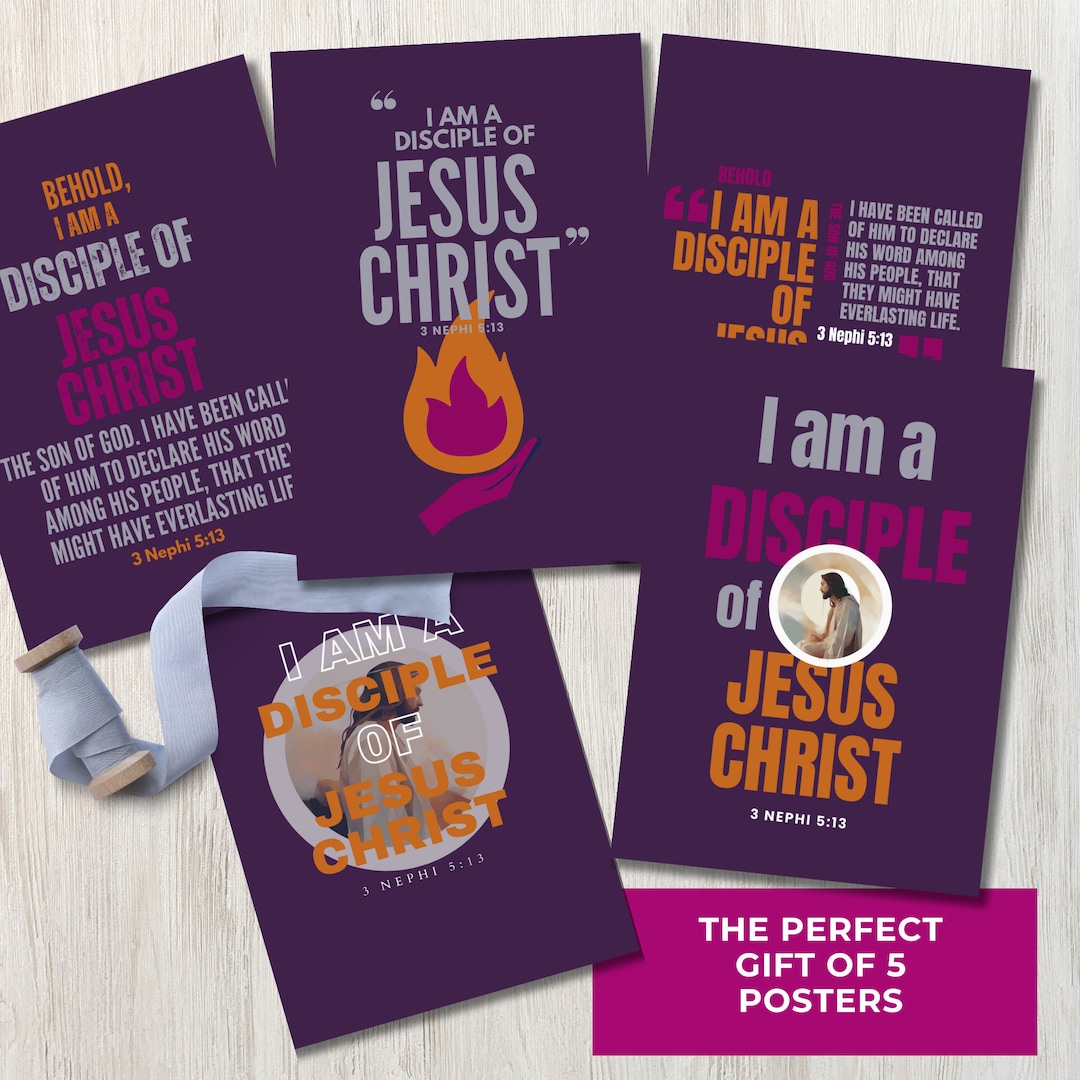 I Am a Disciple 2024 Poster Set for LDS Youth Young Women FSY ...