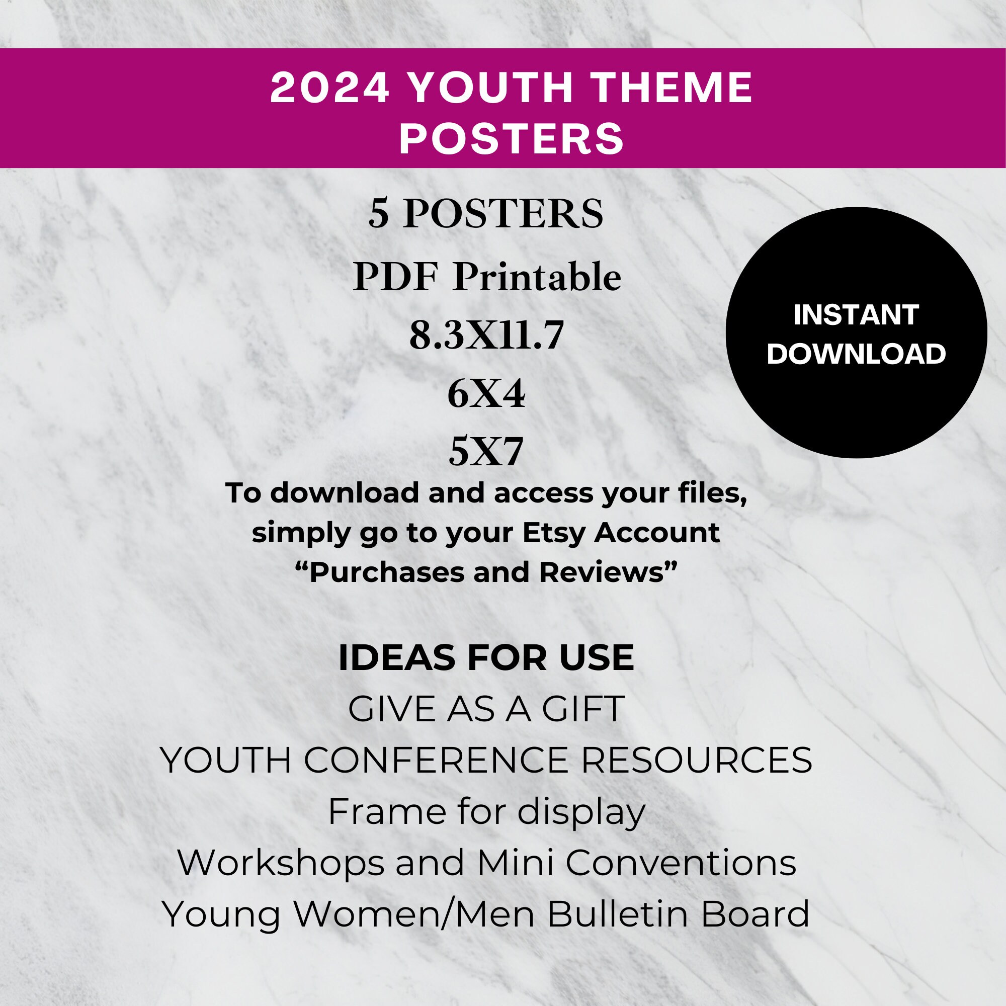 Posters 2024 LDS Youth Theme Scripture Quote Young Women Bulletin Board ...