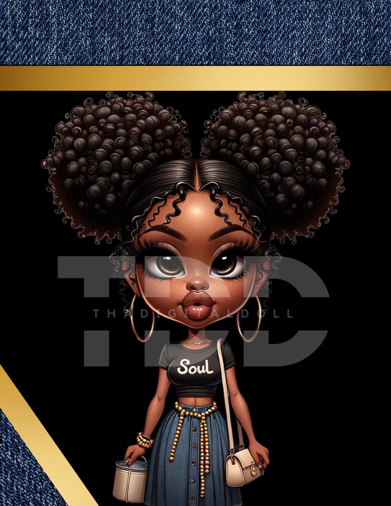 Chibi Clipart Chibi Denimclipart African American PNG High Resolution ...