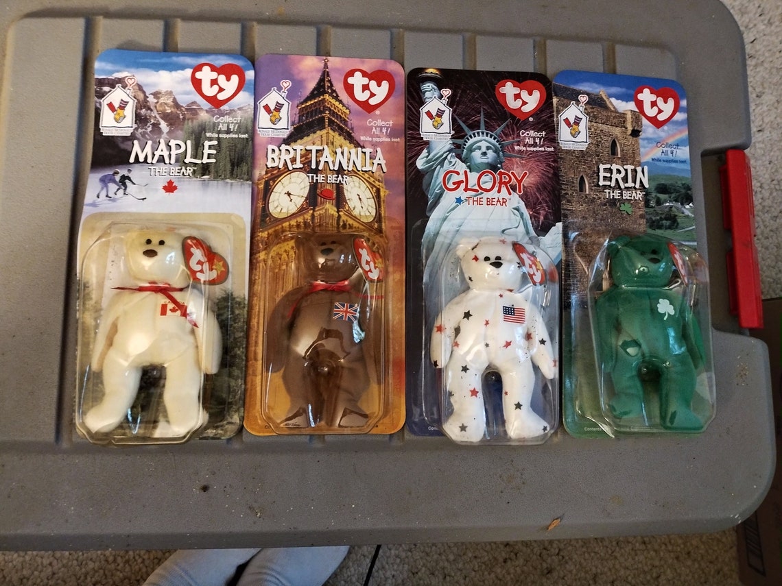 Set of Vintage Extremely Rare Mcdonald's Beanie Babies - Etsy