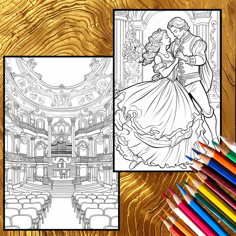 Baroque & Rococo Splendor Coloring Book - 34 Ornate Designs, Historical ...