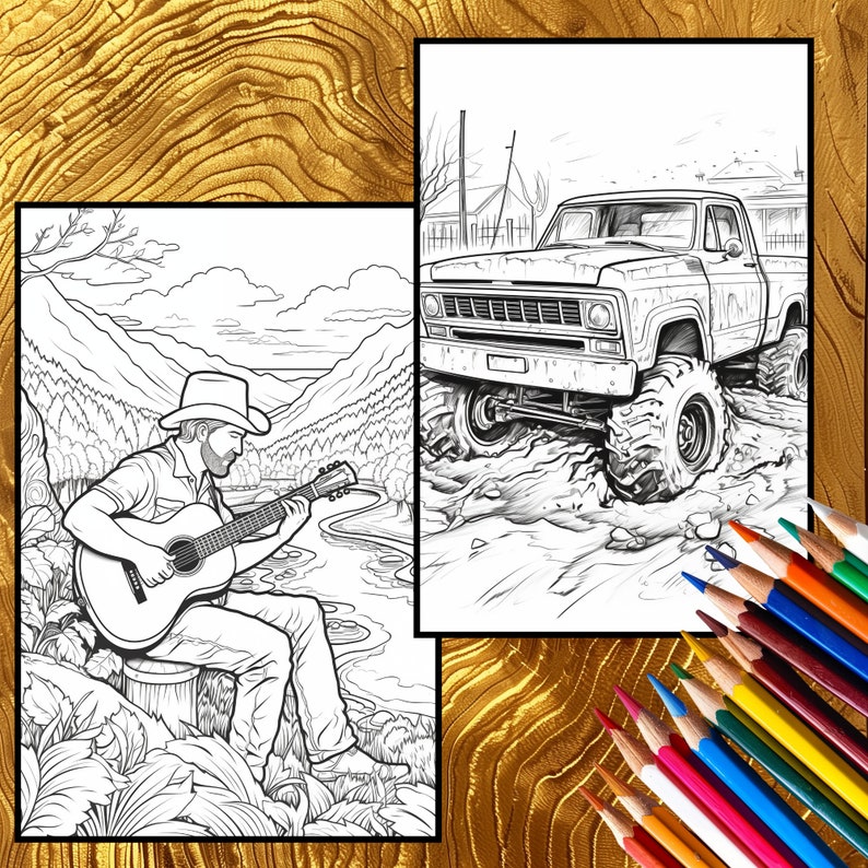 Redneck Coloring Book - 47 Humorous Designs, Adult Coloring Pages ...