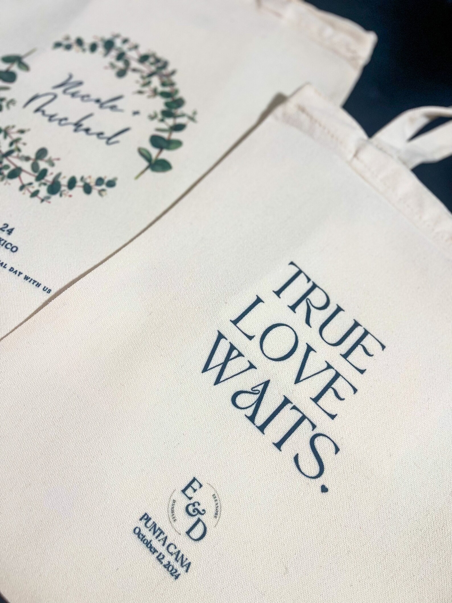 Personalized Wedding Tote Bags Wedding Favors Custom Tote Bags Bridal ...