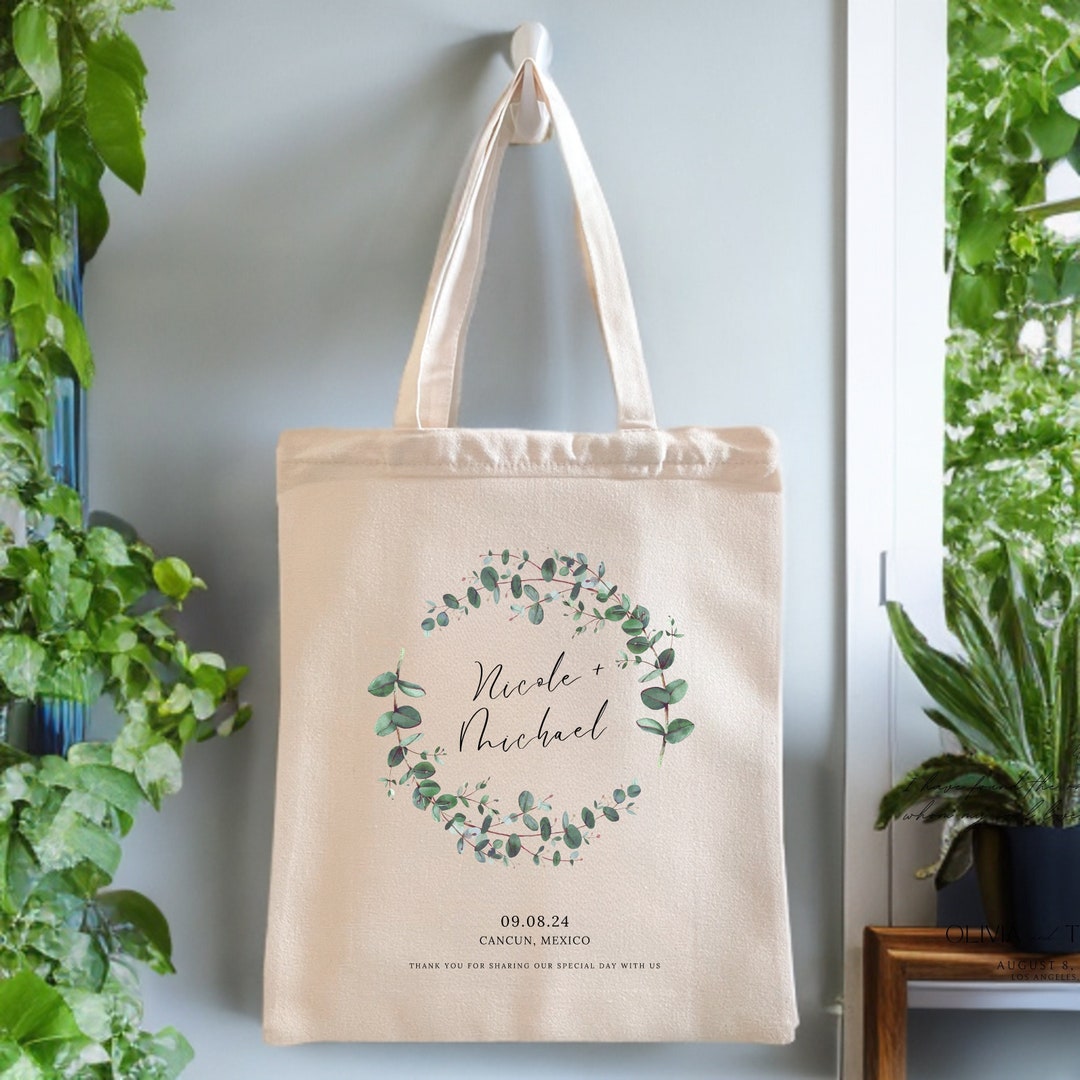 Personalized Wedding Tote Bags | Wedding Favors | Custom Tote Bags ...