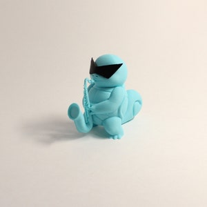 Squirtle Saxophone Figure (3D Printed), Pokemon Fan Gift, Viral Meme ...