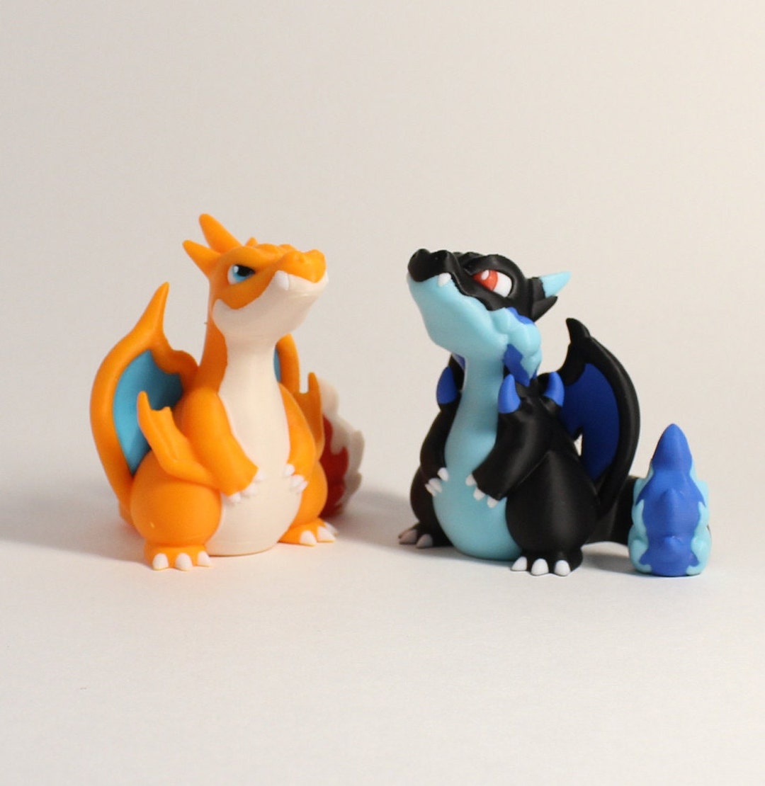 Chibi Mega Charizard X & Y Figure 3D Printed, Pokemon Fan Gift - Etsy ...