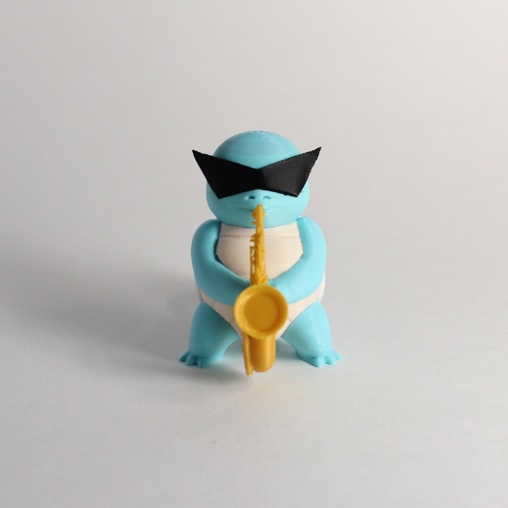 Squirtle Saxophone Figure 3D Printed - Etsy Canada