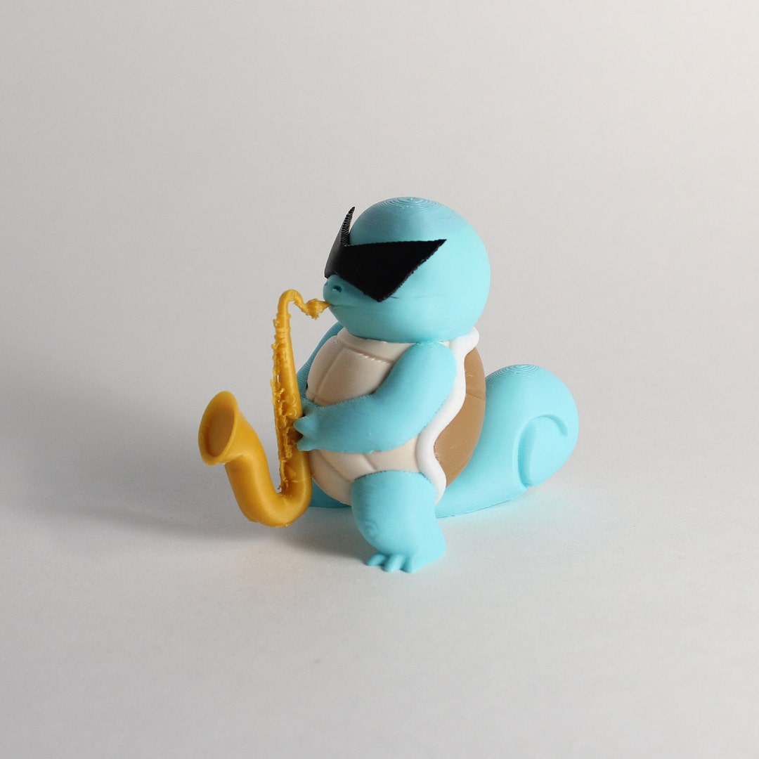 Buy Squirtle Saxophone Figure 3D Printed Online in India - Etsy