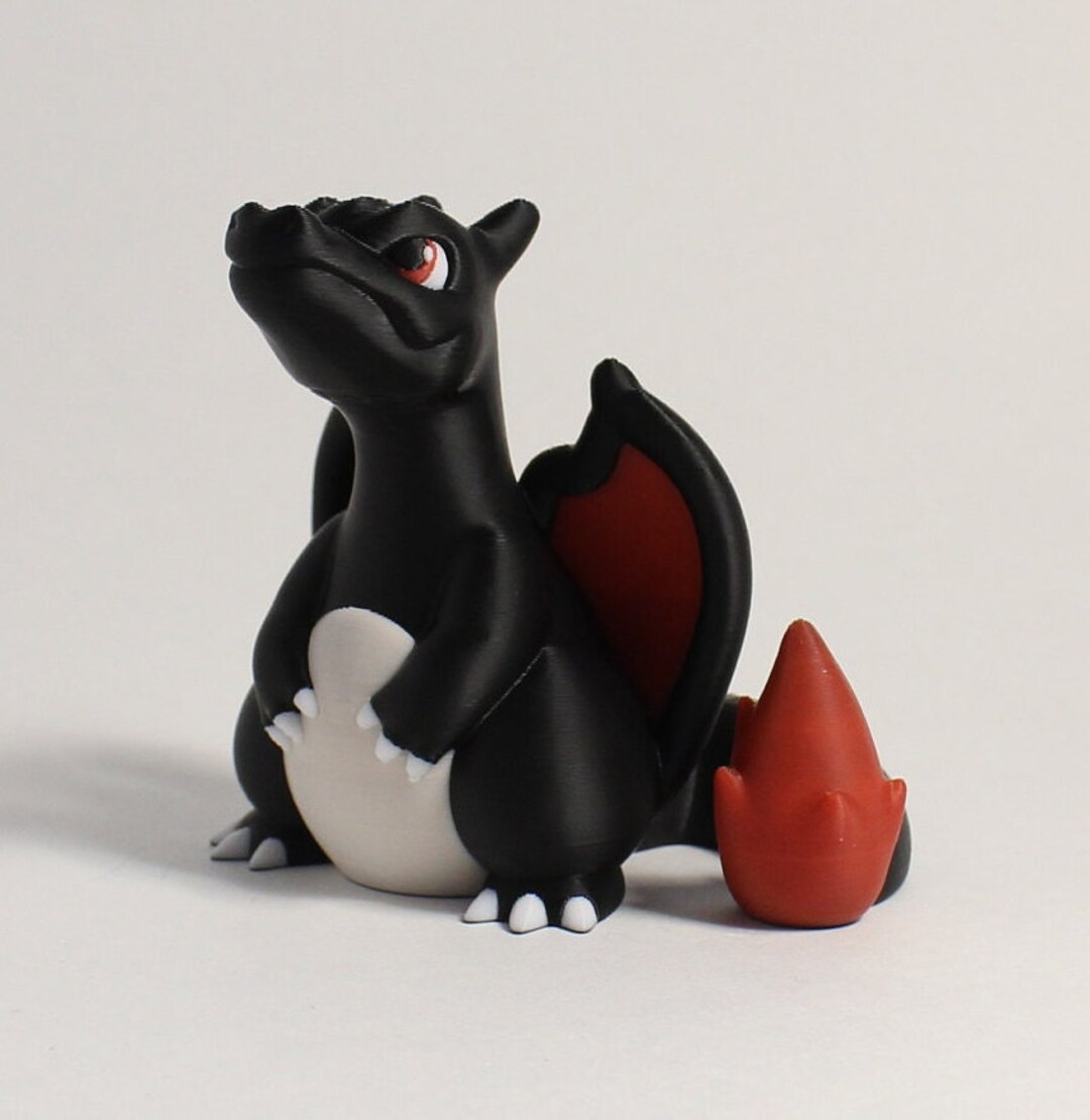 Chibi Shiny Charizard Figure 3D Printed, Pokemon Fan Gift - Etsy