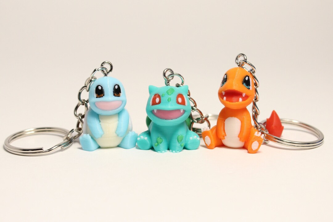 Charmander Squirtle Bulbasaur, Easter Basket Filler/minifigure/keychain ...