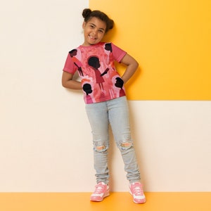 Red and Pink Eternal Agape Kids Learning Crew Neck T-shirt - Etsy
