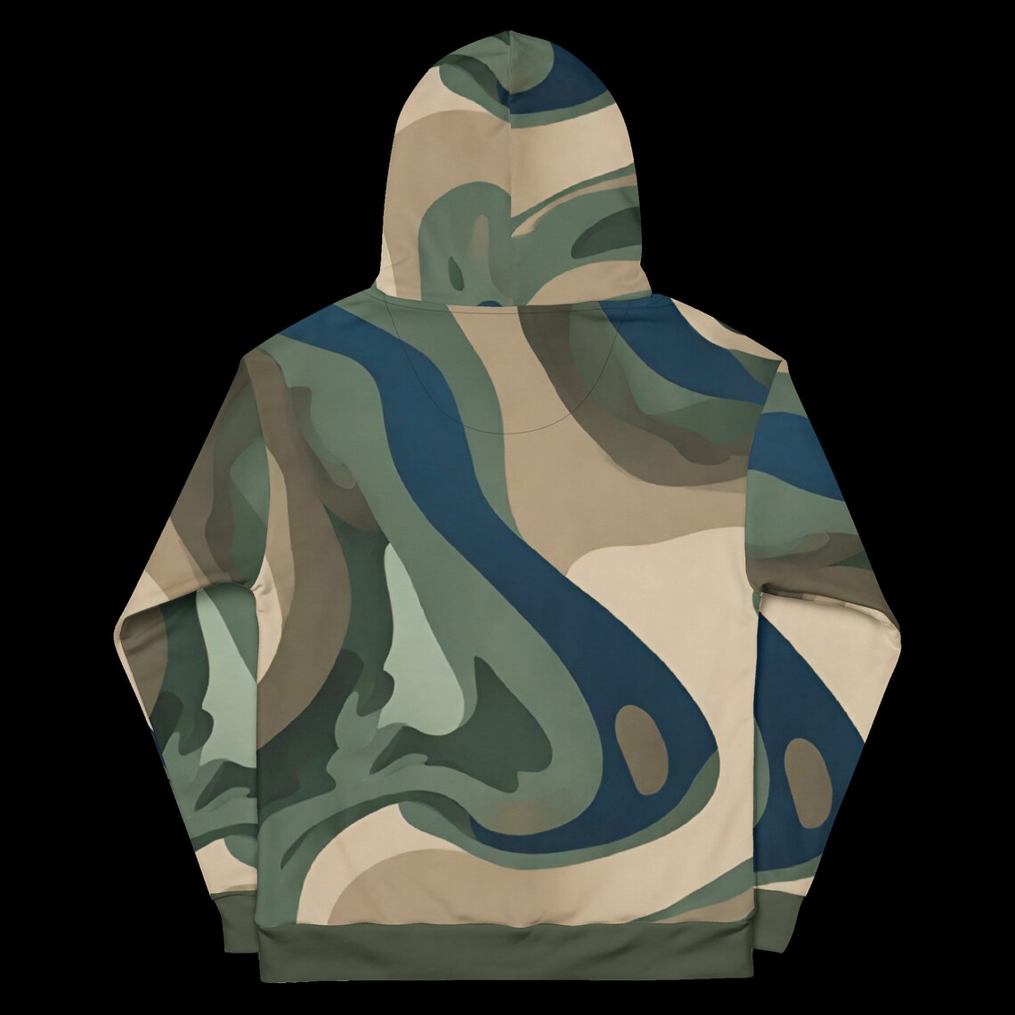 Green, Blue and Tan Eternal Agape Men's Camo Hoodie - Etsy