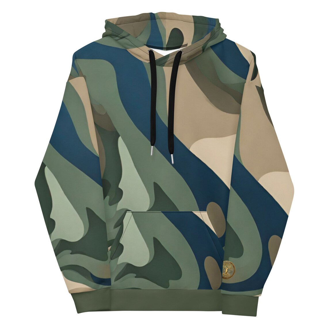 Green, Blue and Tan Eternal Agape Men's Camo Hoodie - Etsy