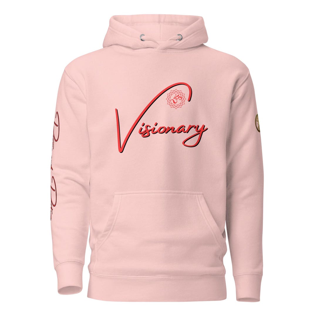 Eternal Agape Visionary Pink Color W Red Print Unisex Hoodie - Etsy