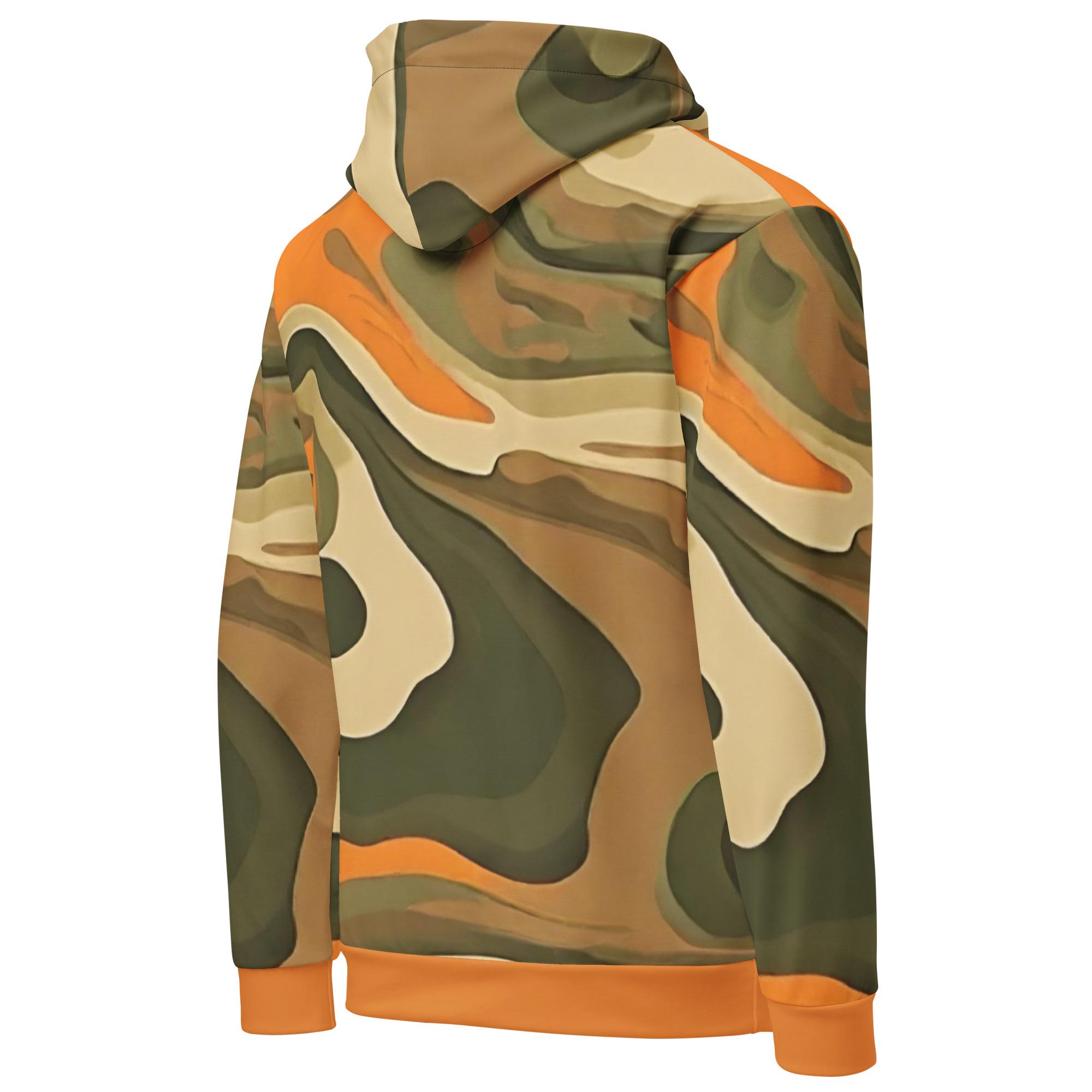 Orange, Green and Tan Eternal Agape Men's Camo Hoodie - Etsy
