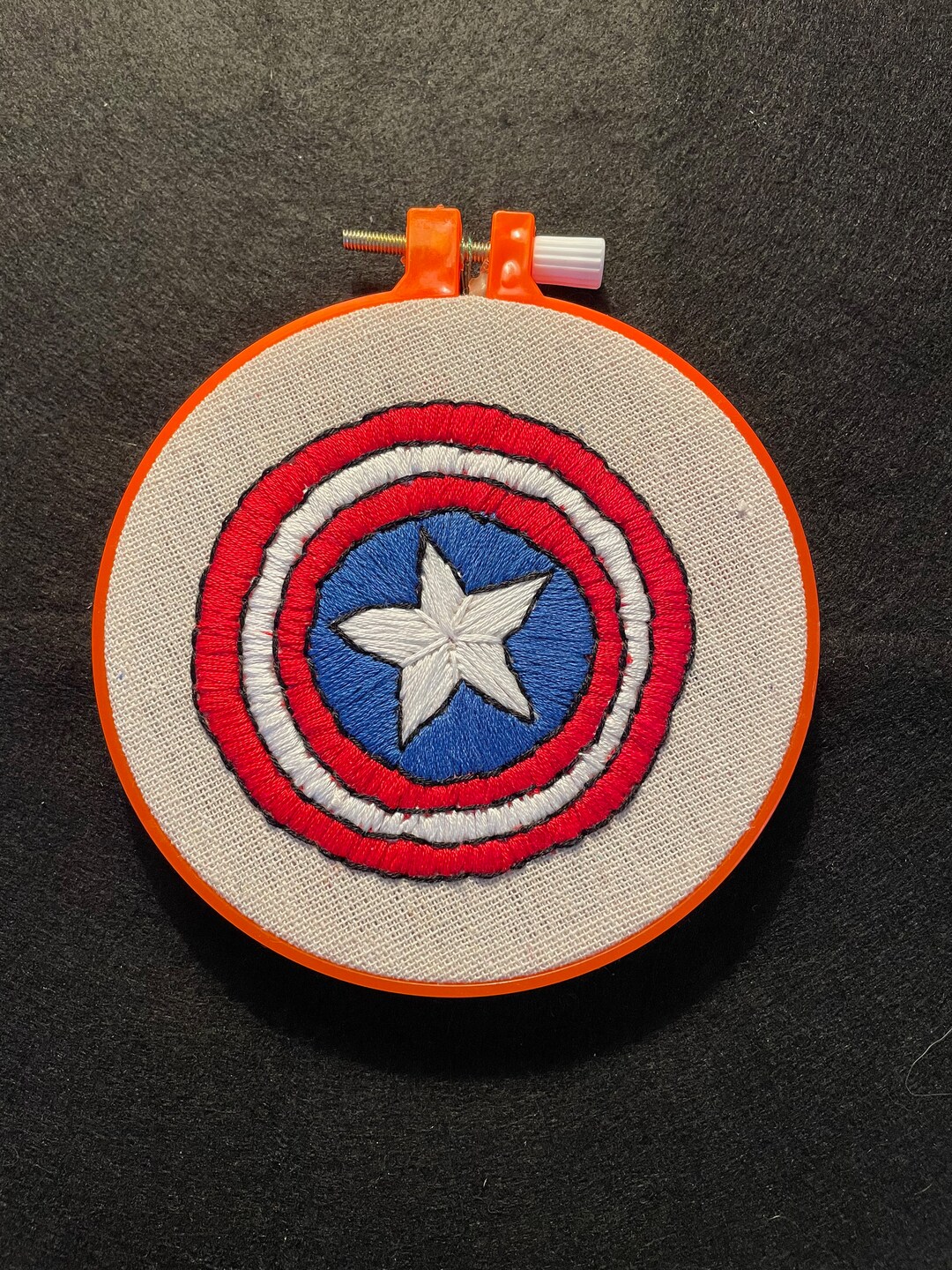 Captain America Embroidery - Etsy