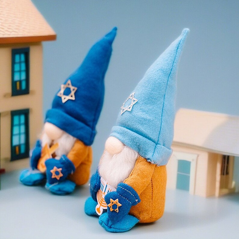 Hanukkah Gnomes, Jewish Star of David, Dreidel, Mennorah, Special Gift ...