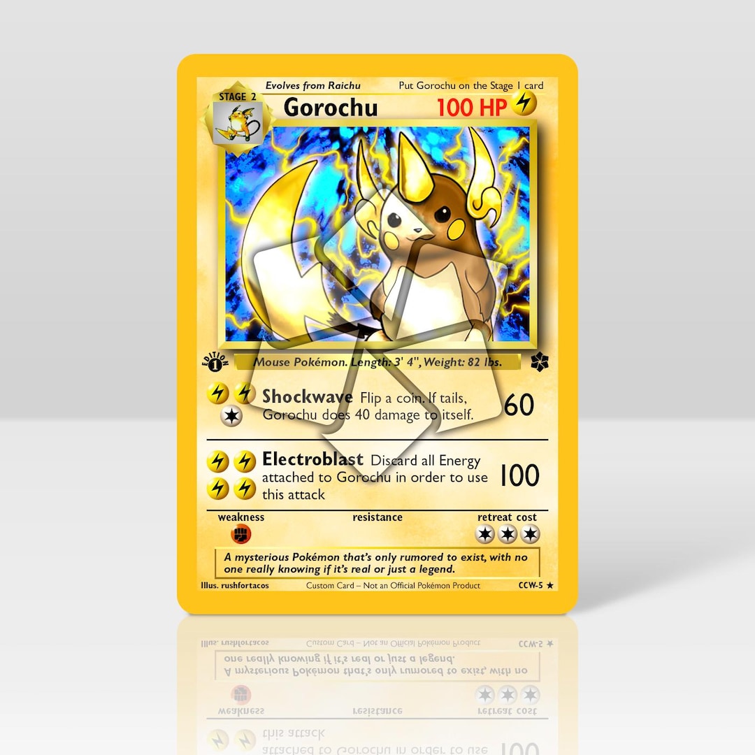 Gorochu - Custom Holographic Card - Etsy