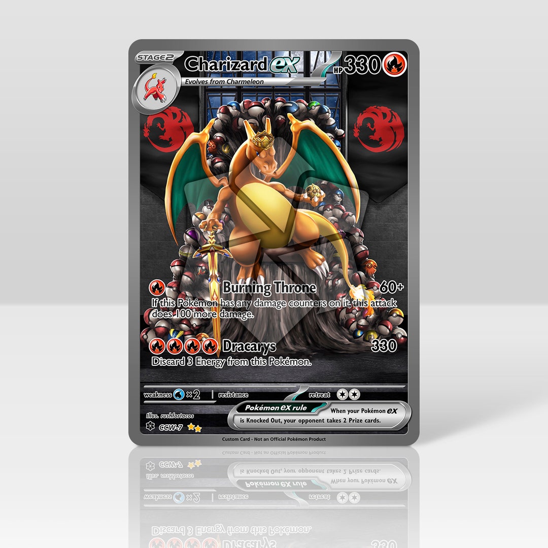 Charizard Ex House of the Dragon Crossover Custom Holographic ...
