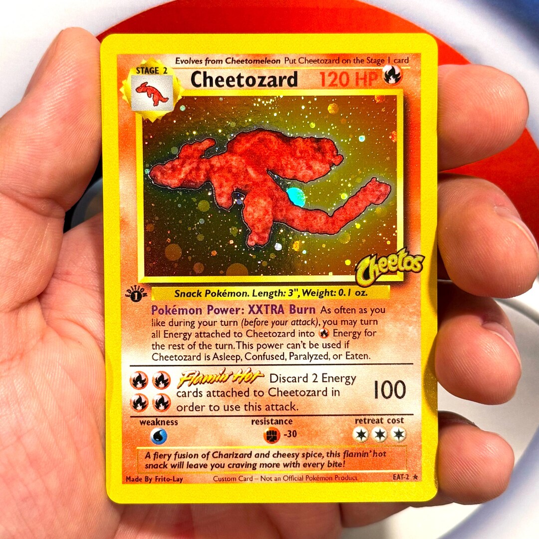 Cheetozard - Custom Holographic Card - Etsy