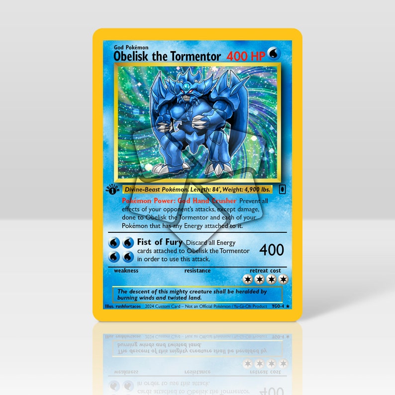 Obelisk the Tormentor - Crossover - Custom Holographic Card - Etsy