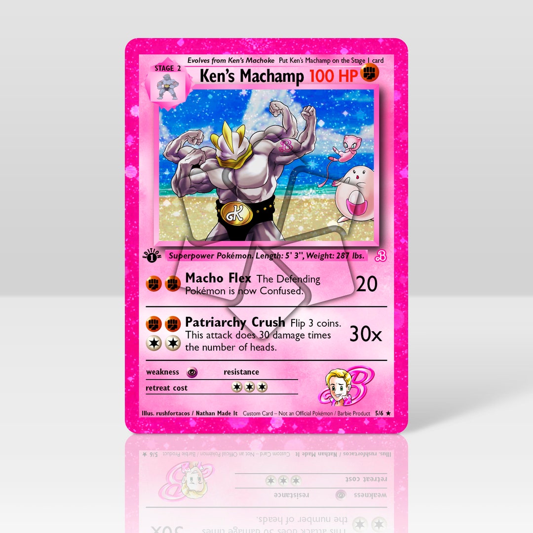Ken's Machamp Custom Holographic Card - Etsy