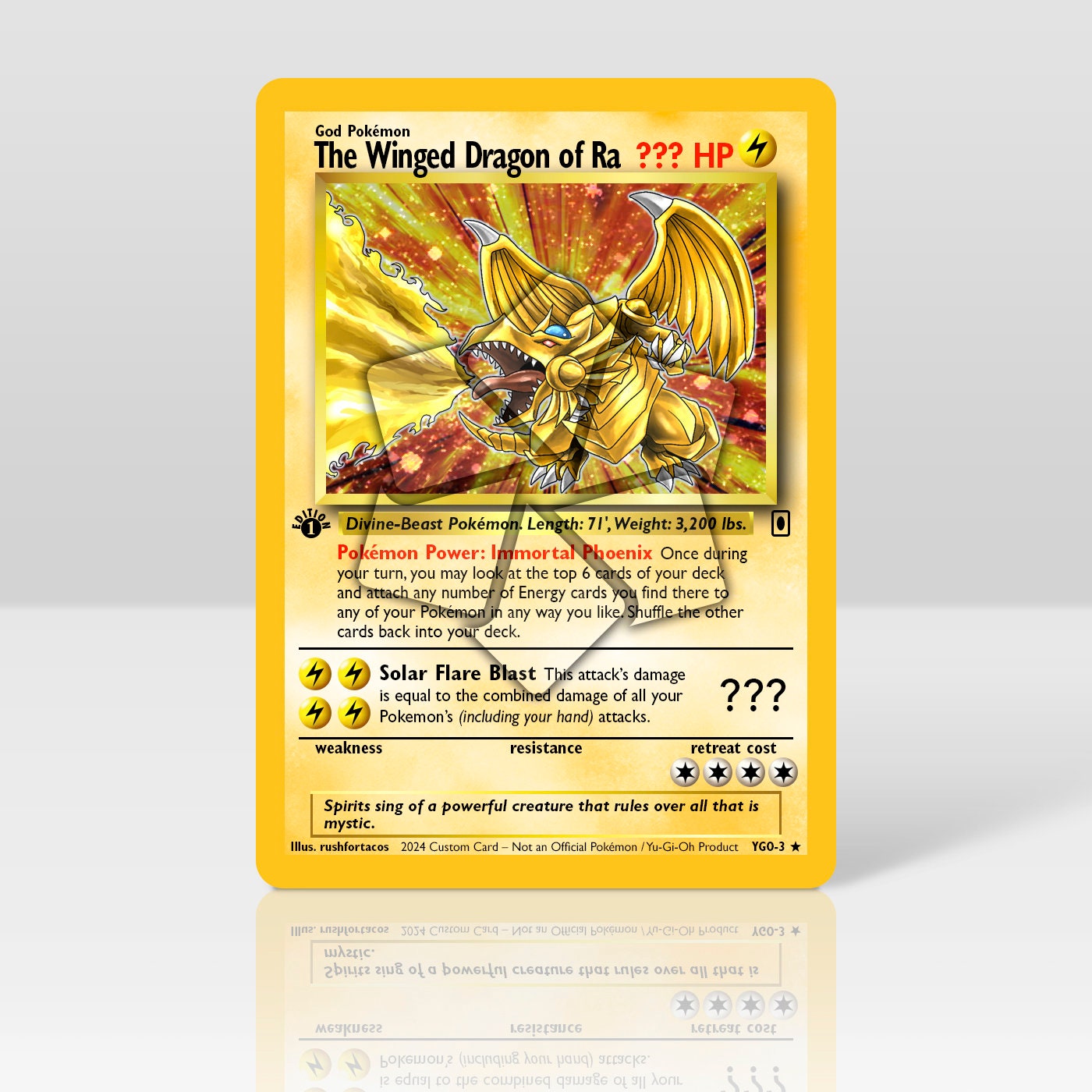The Winged Dragon of Ra Crossover Custom Holographic Card - Etsy Australia