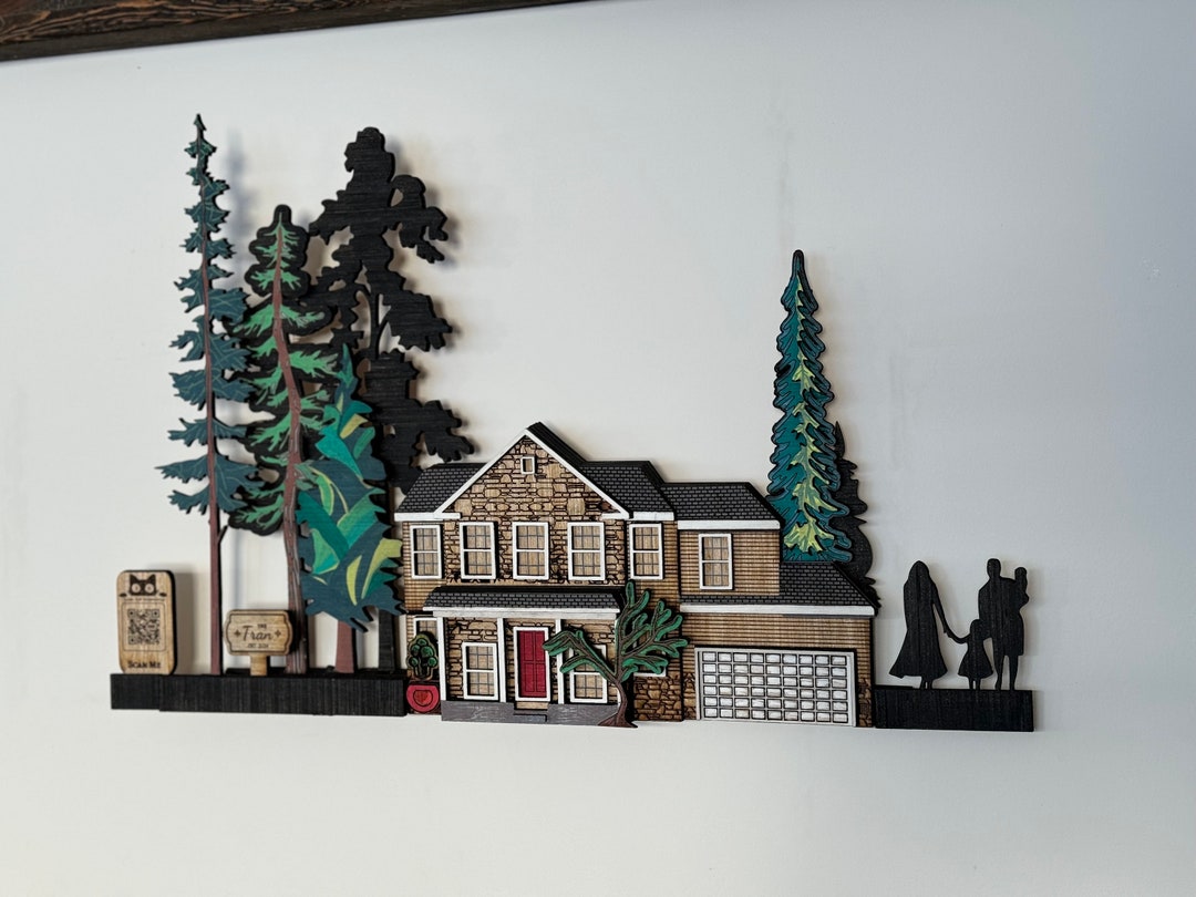 Customized Laser Cut Multilayered House | Realtor Home Closing Gift ...
