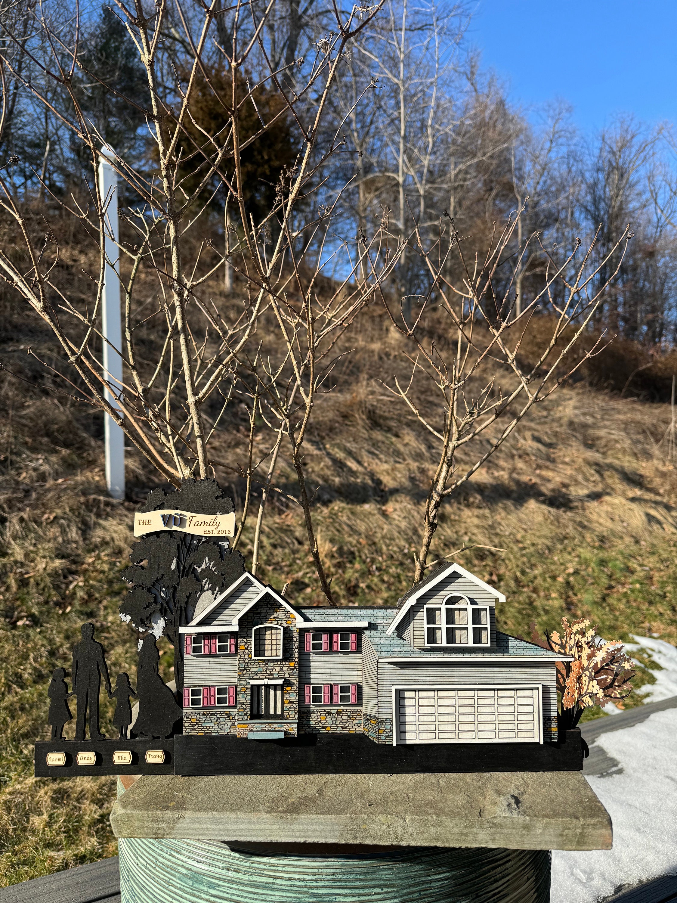 Customized Laser Cut Multilayered House Realtor Home Closing Gift ...