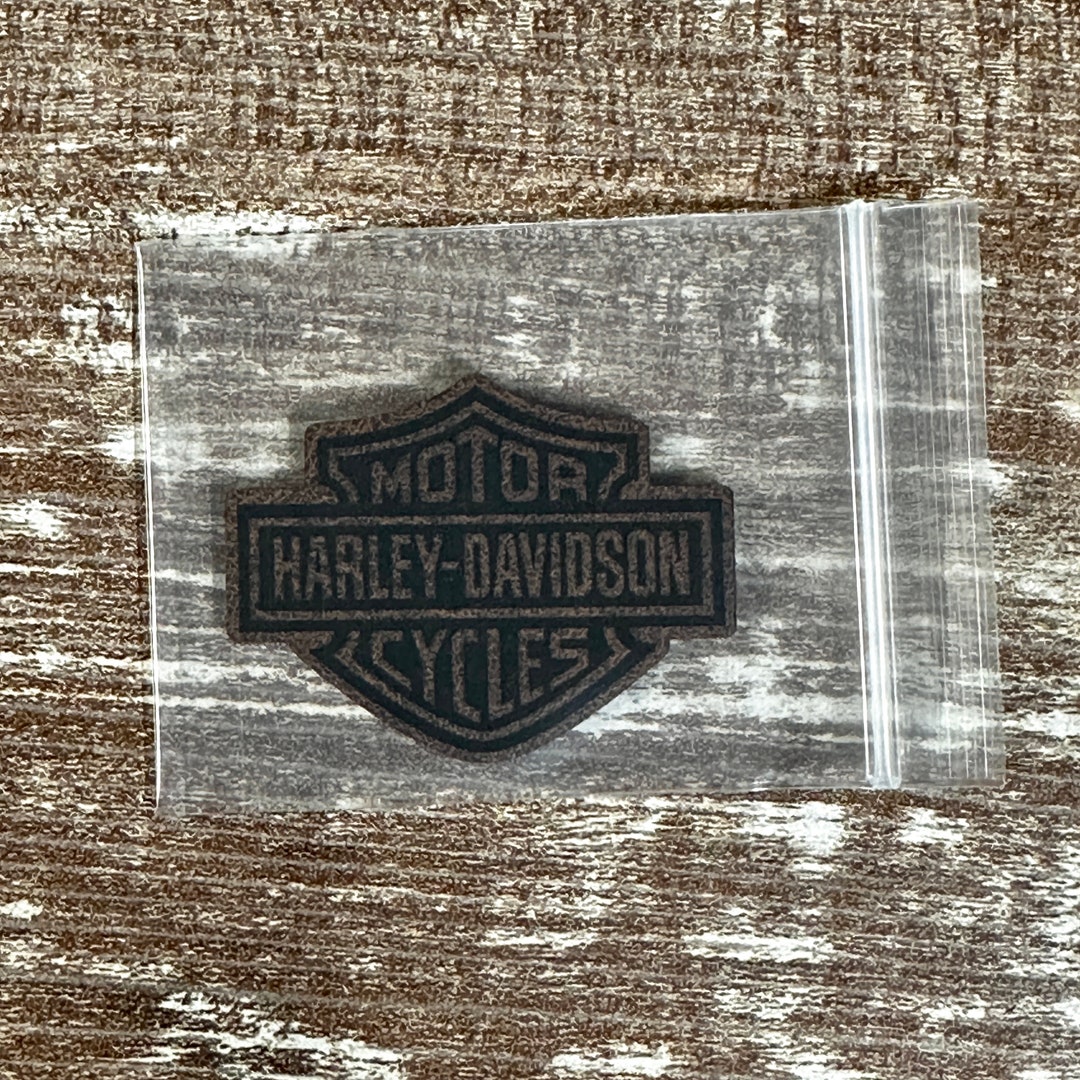 Harley-davidson Logo Laser Engraved Leatherette Patch With Iron on ...