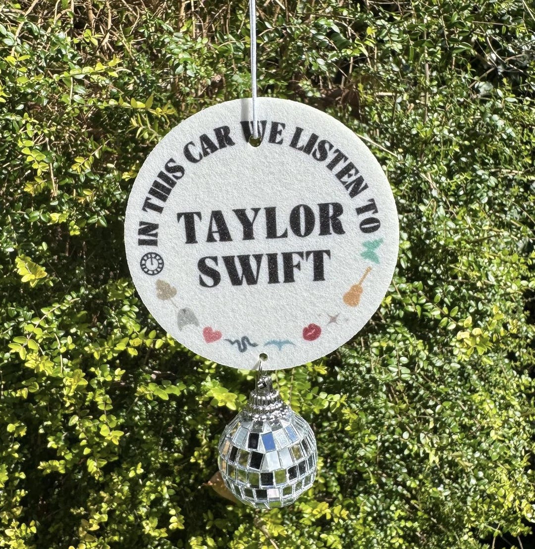 Taylor Swift Inspired Car Hanging Ornament With Dangling Disco Ball ...