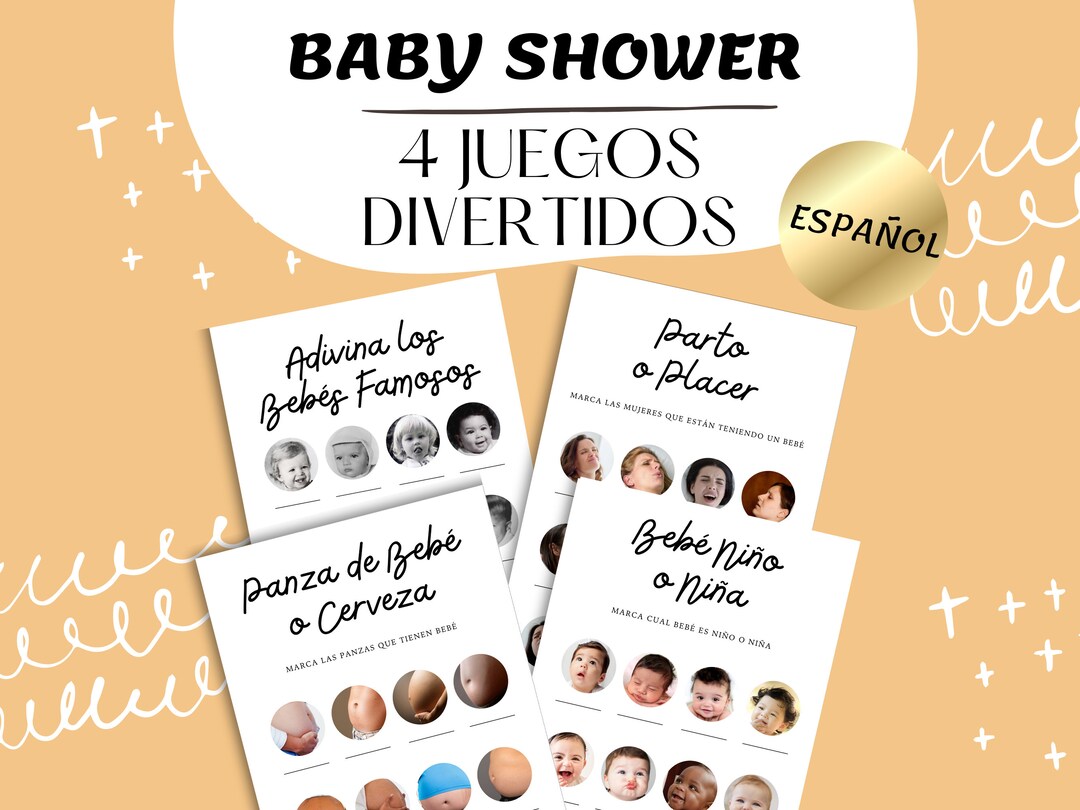 Spanish Fun Pack, Funniest Baby Shower Games - Etsy