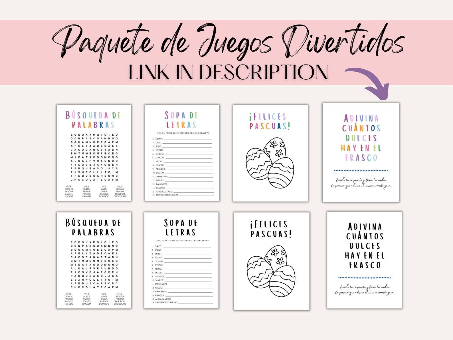 Spanish, Guess How Many Candies in the Jar, Game in Spanish - Etsy