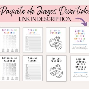 Pascua Sopa De Letras, Juego En Español - Etsy