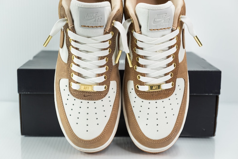 Nike PREMIUM SUEDE Af1s Air Force 1 Low - TOFFEE Brown Sail Gum - Any ...