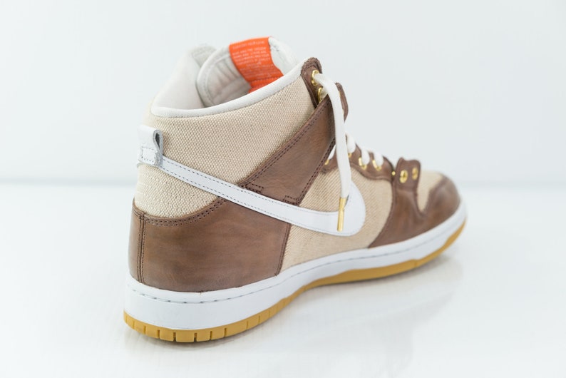 Custom Nike Dunk Hi High - Belgian Chocolate Gold - RAREST EVER Dunk ...