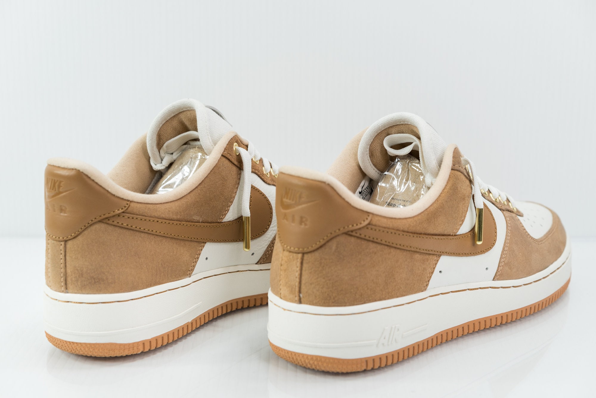 Nike PREMIUM SUEDE Af1s Air Force 1 Low - TOFFEE Brown Sail Gum - Any ...