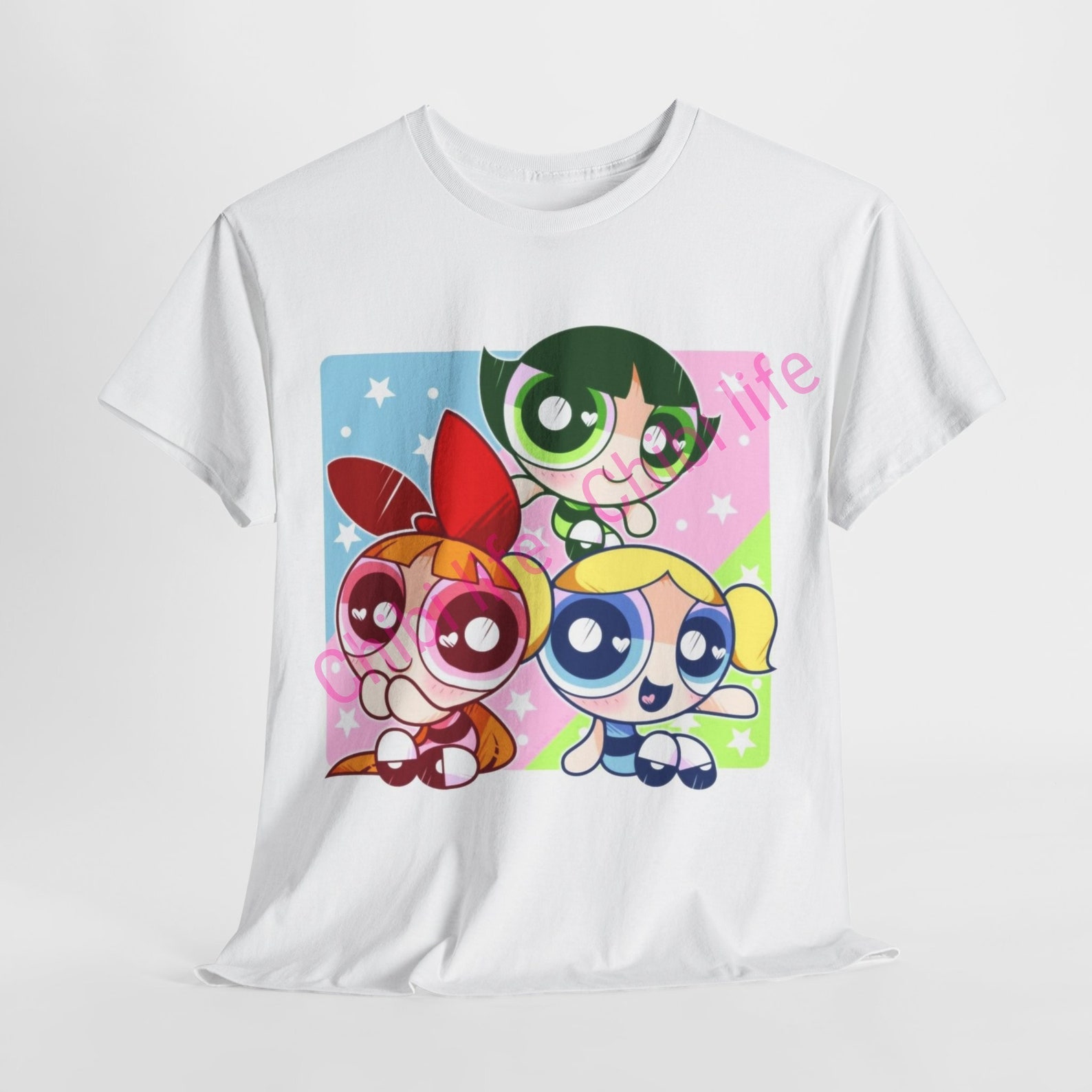 Puff Girls and Stars DTF Print - Etsy