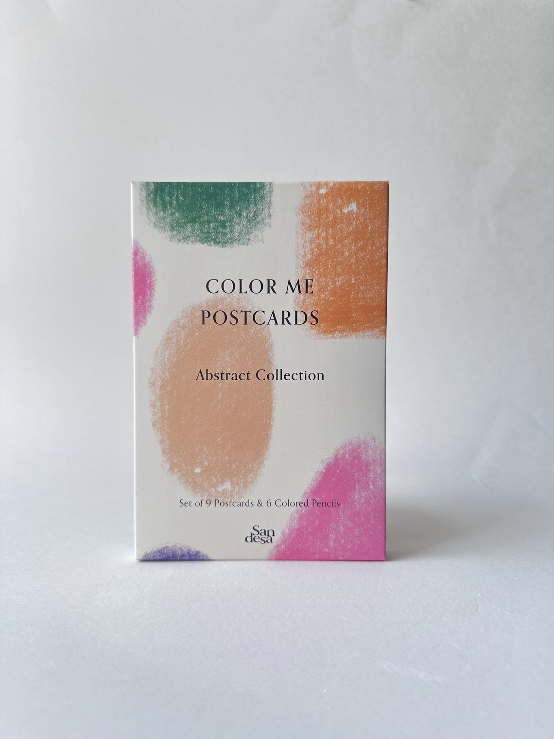 Abstract Shape Color in Postcards | Set of 9 | DIY Postcard Kit | Color ...