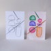 Abstract Shape Color in Postcards | Set of 9 | DIY Postcard Kit | Color ...