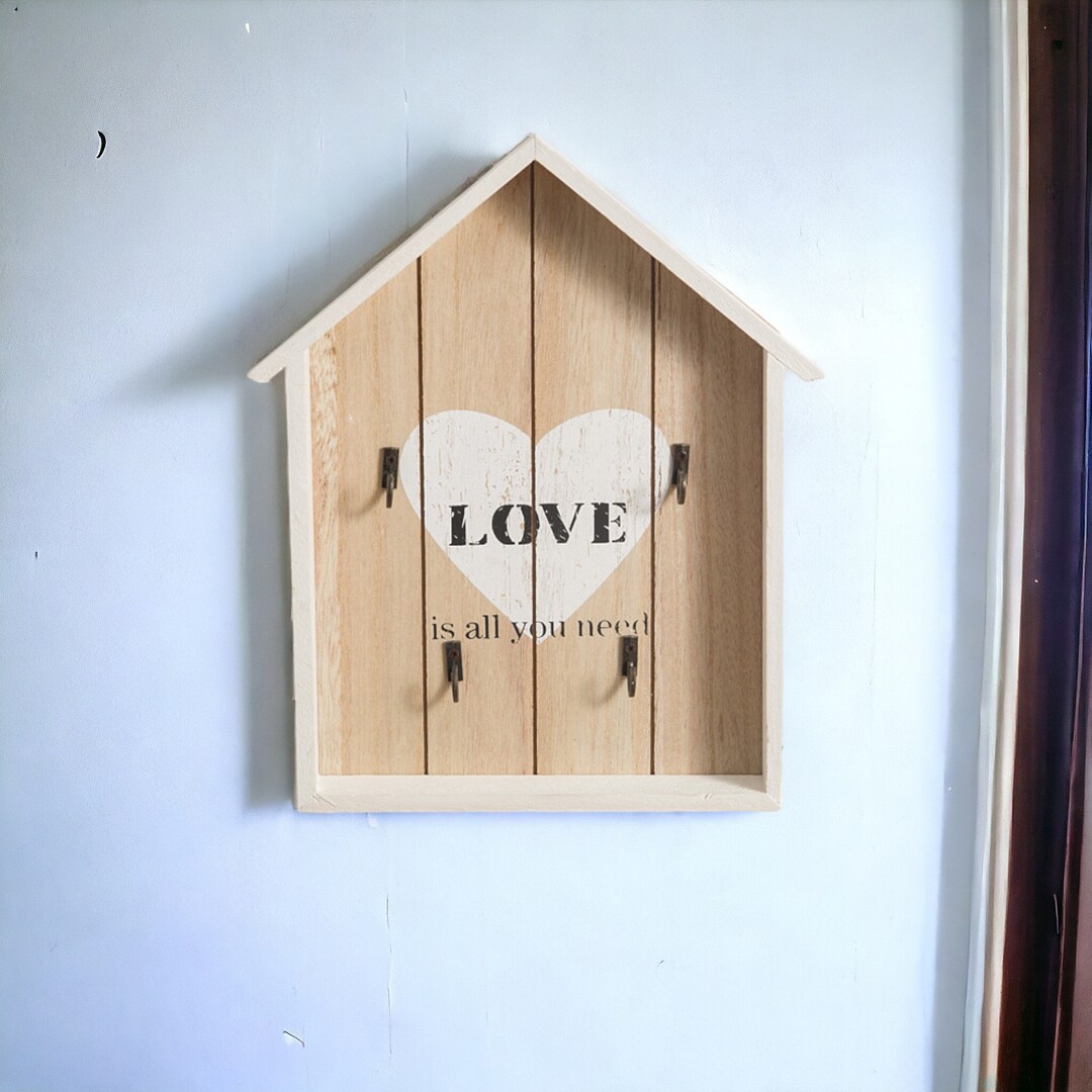 Entrance Way Key Rack Wall Storage Shelf, Wall Mounted Mail Rack ...