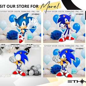 Sonic Character Cardboard Cutouts - Sonic Party Decorations - Take Your ...