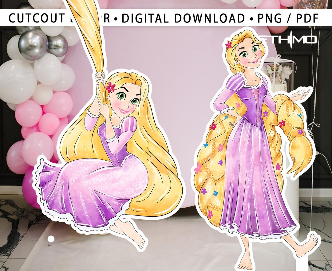 Rapunzel Cutout, Tangled Big Decor, Rapunzel Party Decoration Theme ...