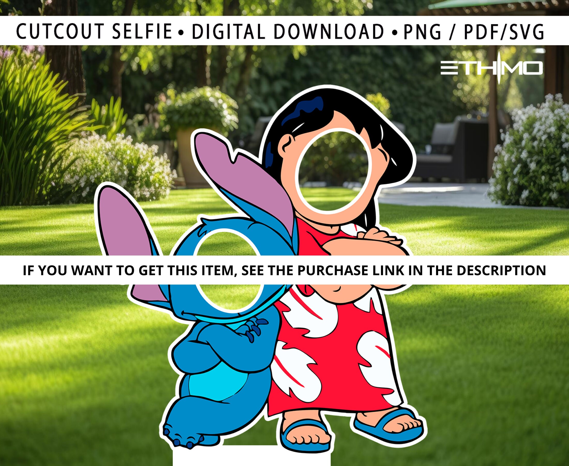 Lilo and Stitch Cutout, Lilo and Stitch Big Decor, Party Decoration ...