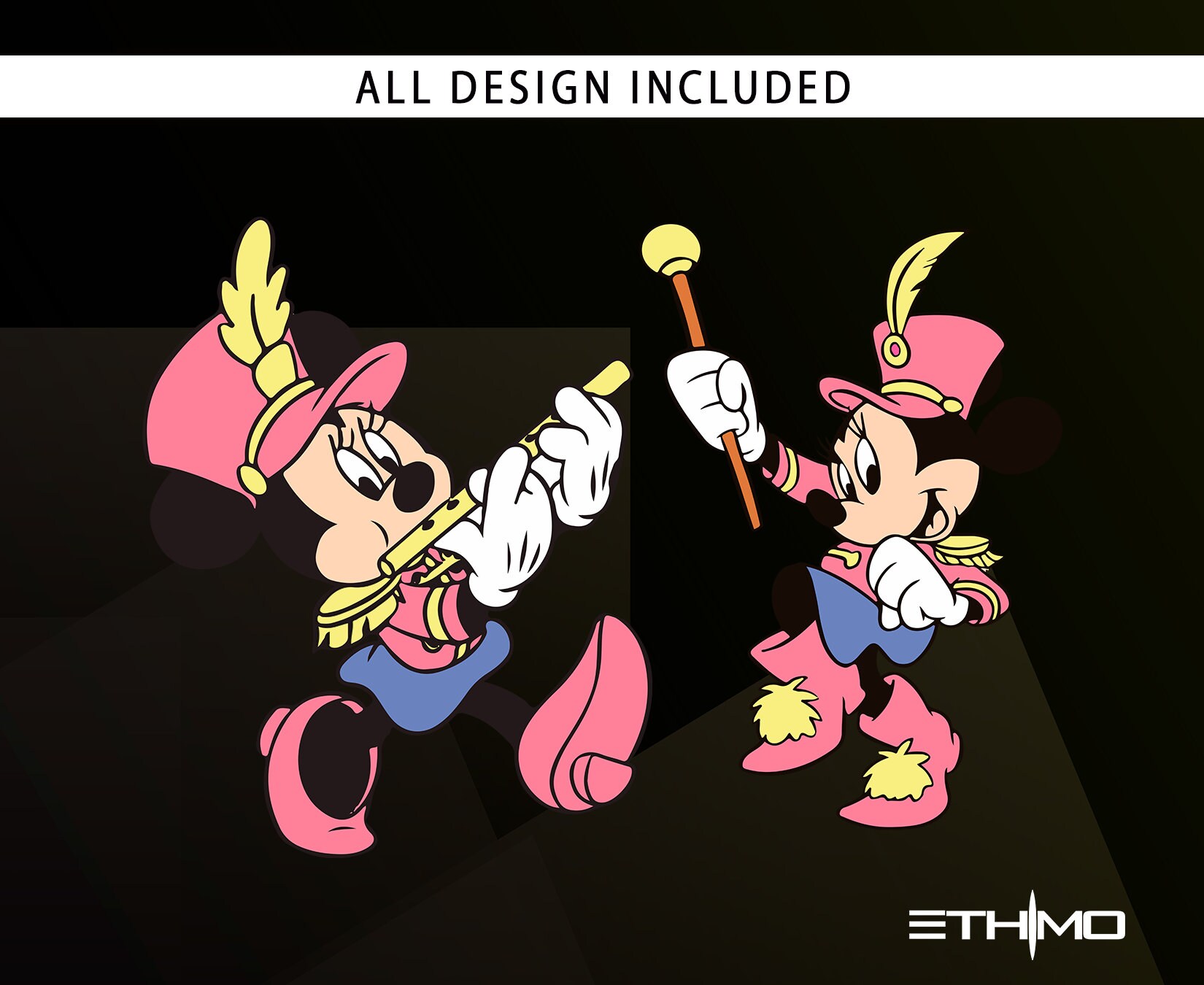 Minnie Cutout, Circus Theme Mickey, Cute Minnie Cutout Decor, Mickey ...