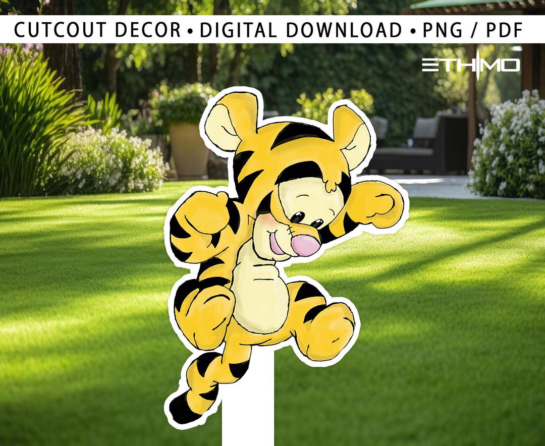 Winnie Pooh Cutout, ]tigger Cutout Decor Tigger, Party Decoration Baby ...
