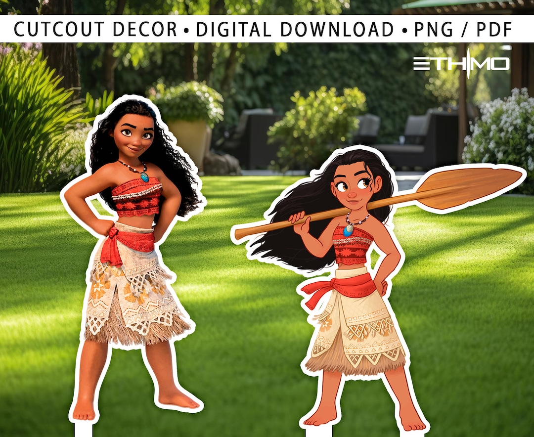 Moana Cutout, Moana Cutout Decor, Moana Party Decoration, Moana Theme ...