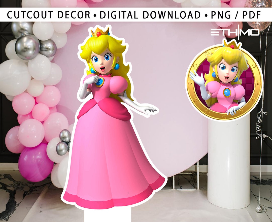 Princess Peach Cutout - Peach Mario Backdrops - BIG DECOR , CUOTUT ...